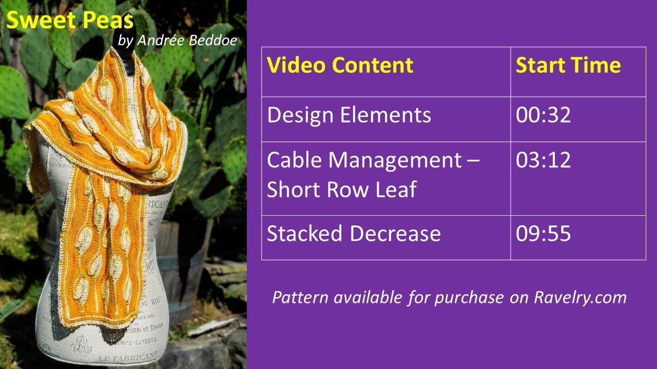 Sweet Peas - Knitting Tips - YouTube