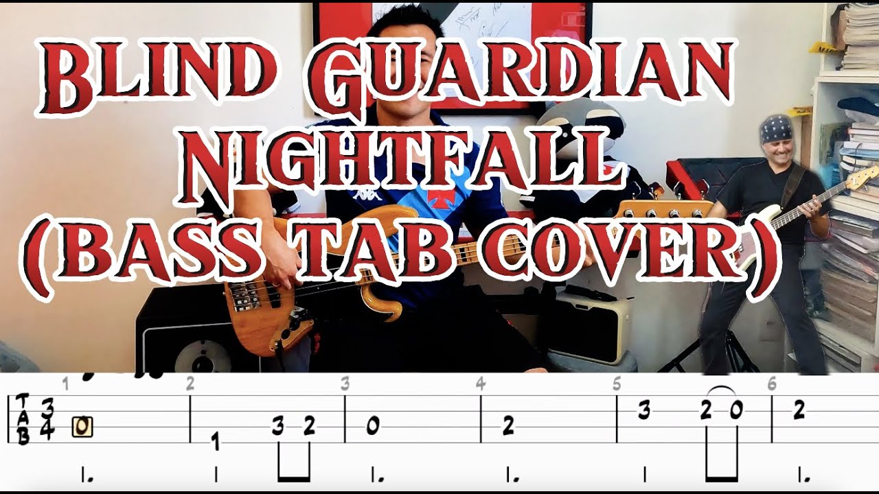 BLIND GUARDIAN - NIGHTFALL (bass tab cover) - YouTube