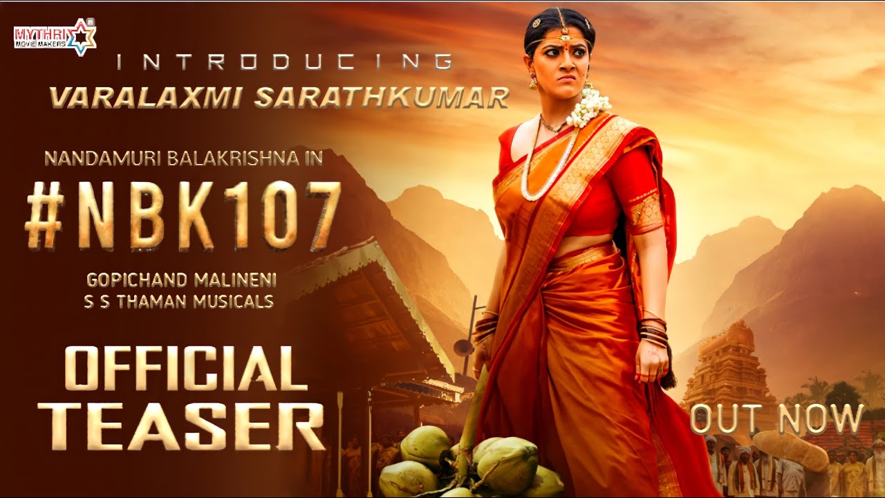 NBK 107 - Varalaxmi Sarath Kumar Intro First Look Teaser|NBK 107 ...