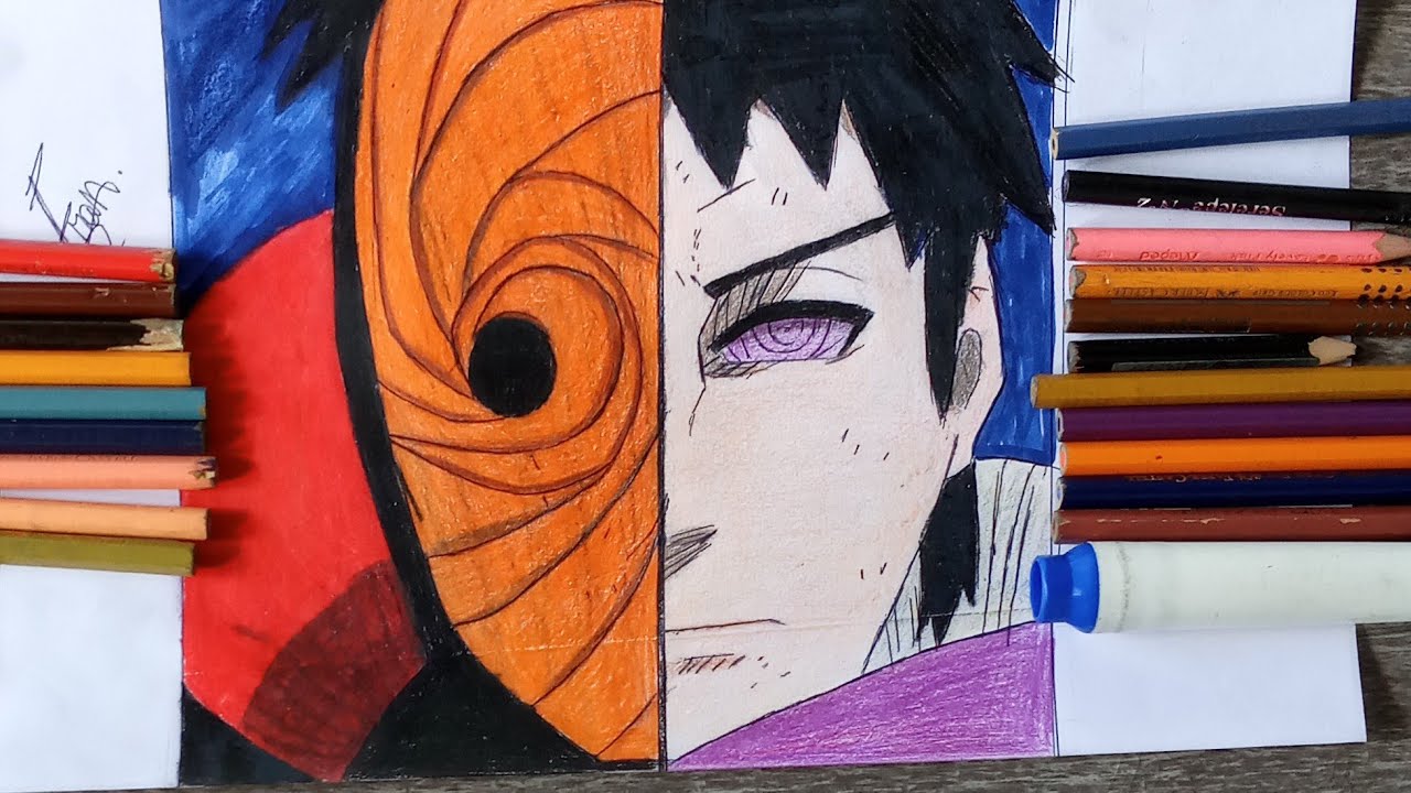 Speed drawing -TOBI/OBITO UCHIHA/ - YouTube