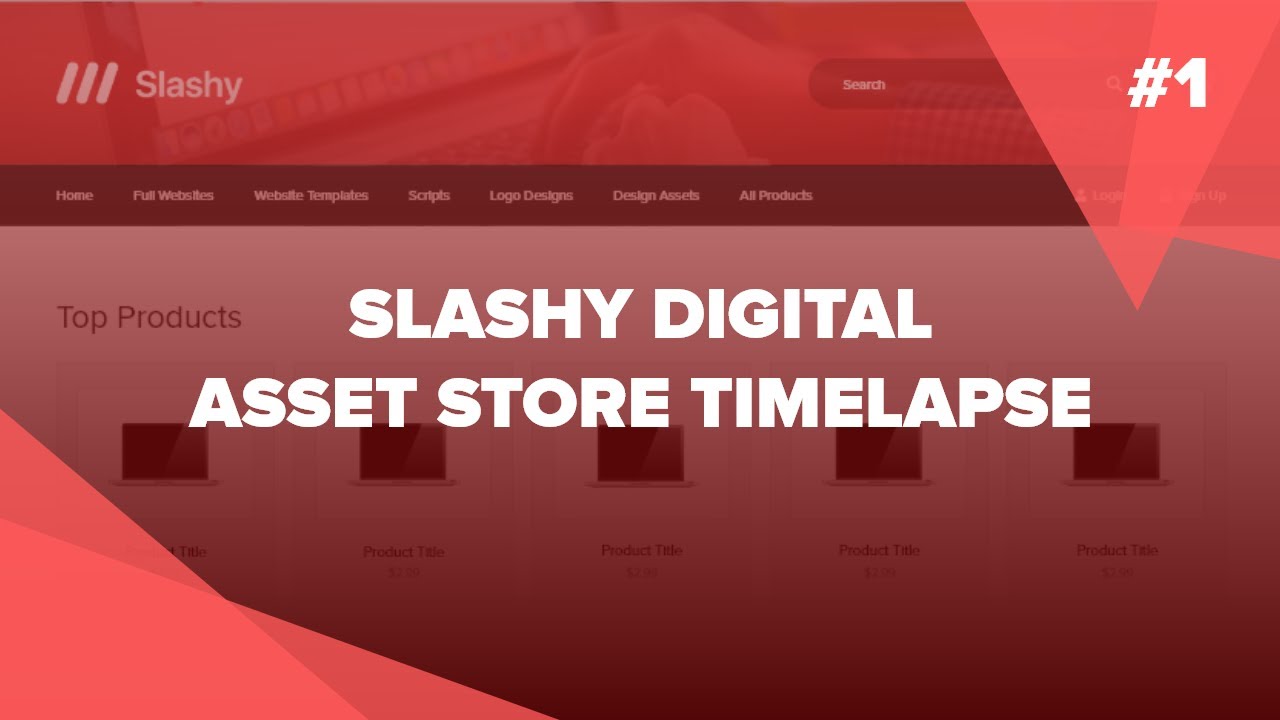 Digital Asset Store UI/UX Design Timelapse (Part 1) - YouTube