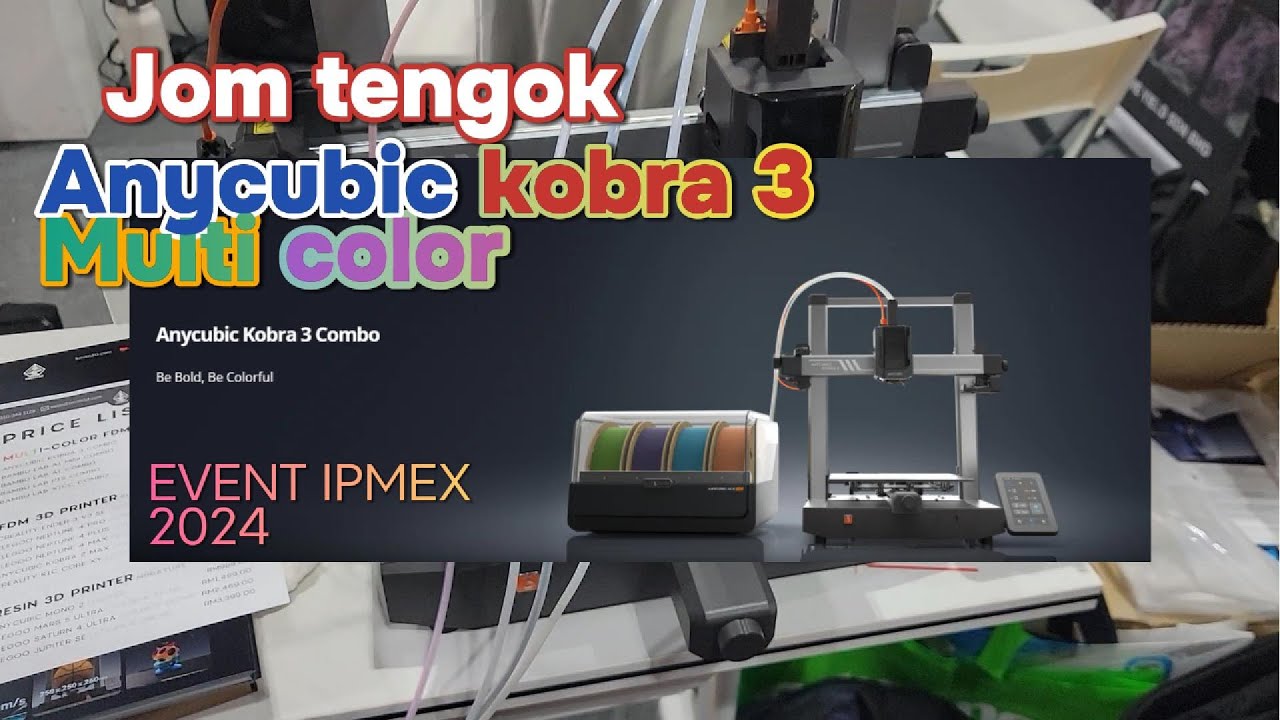 Jom tengok anycubic kobra 3 Multi color - YouTube