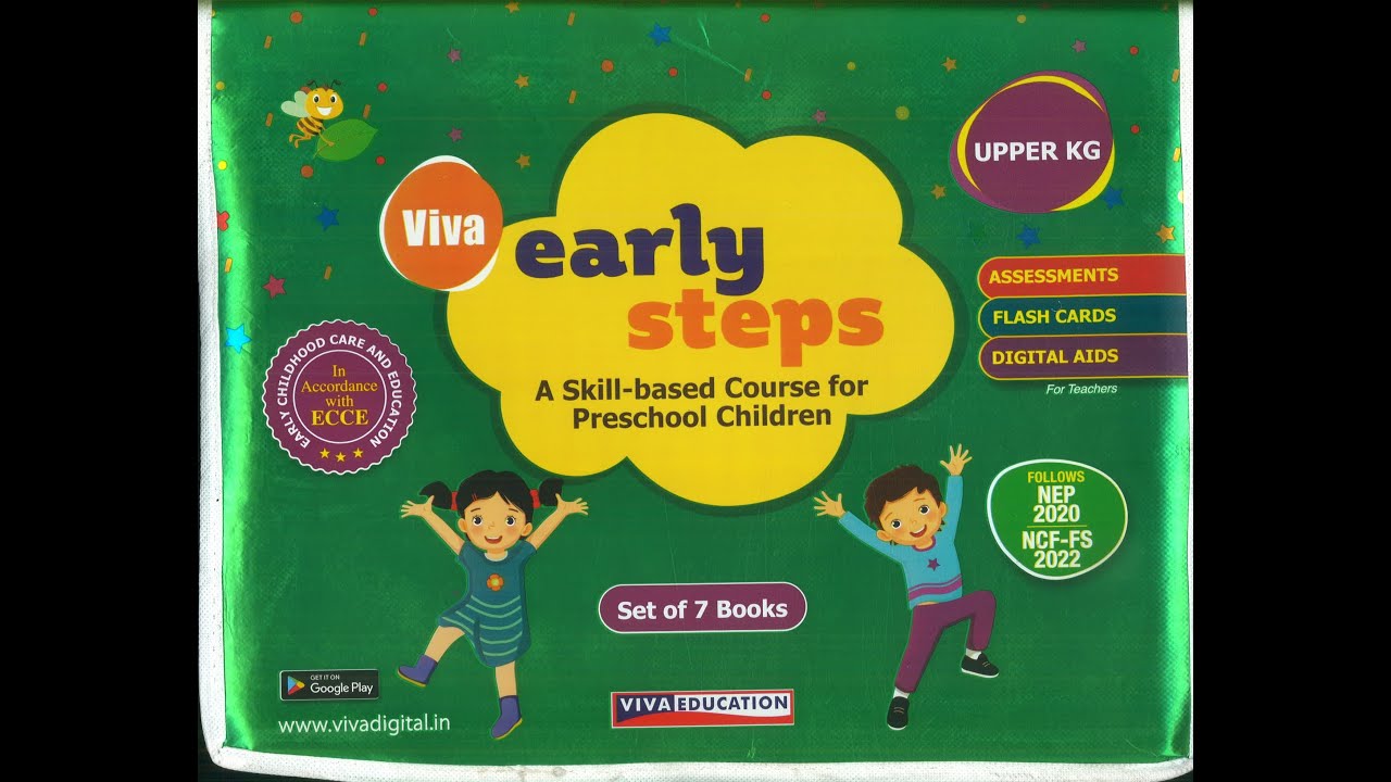 Viva Early Steps Pre-school Kit For Upper KG Set of 7 Books - YouTube