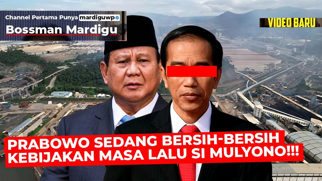 PAK PRABOWO LAGI BERSIH-BERSIH KEBIJAKAN BOBROK MASA LALU SI MULYONO ...