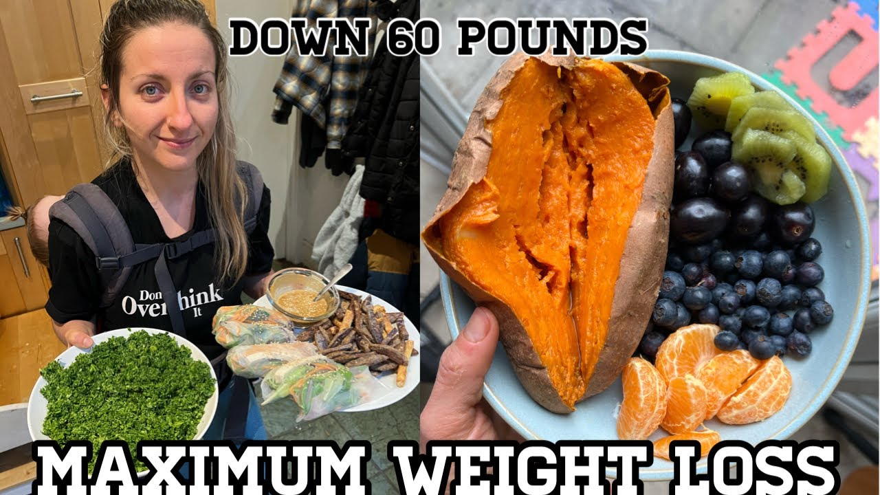 WHAT I EAT IN A DAY | Grocery Haul for MAX Weight Loss | Starch ...