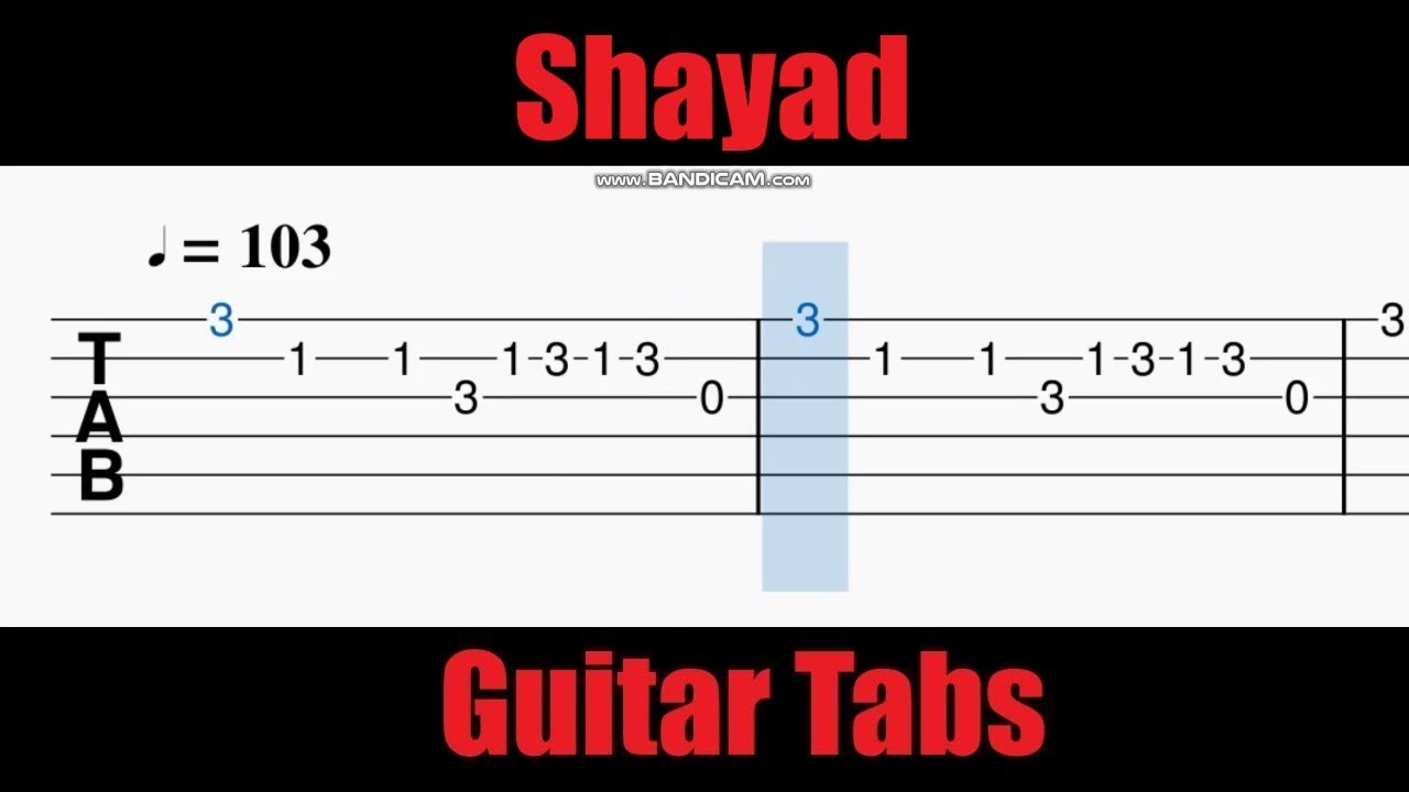 Shayad Guitar Tabs | Love Aaj Kal | Arijit Singh - YouTube