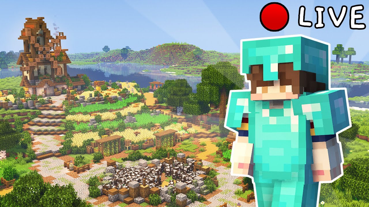 Base Maintenance and Searching for an Ocean Monument! - Minecraft Chill ...