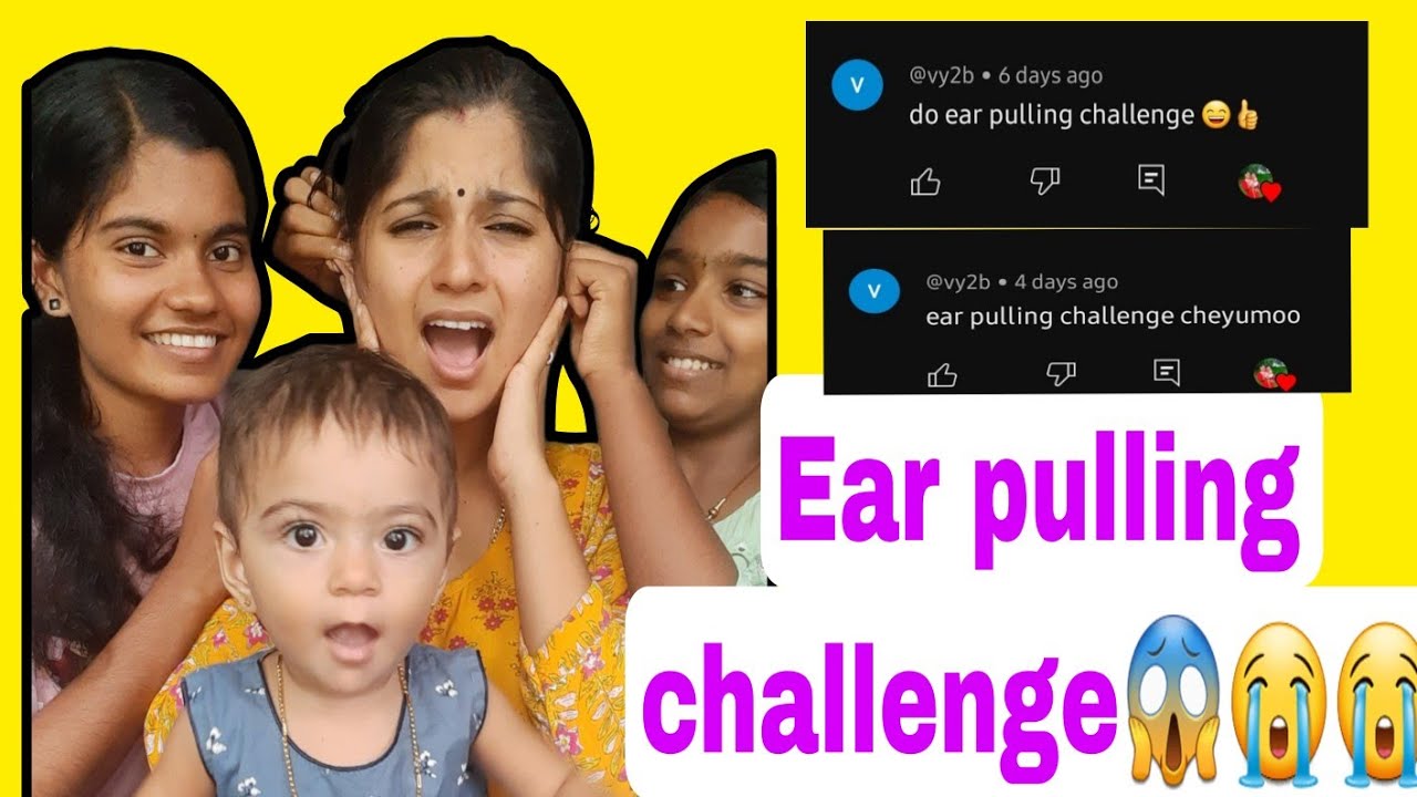 Ear pulling challenge 🤣😭#trending #viral #challenge #happy #funny - YouTube