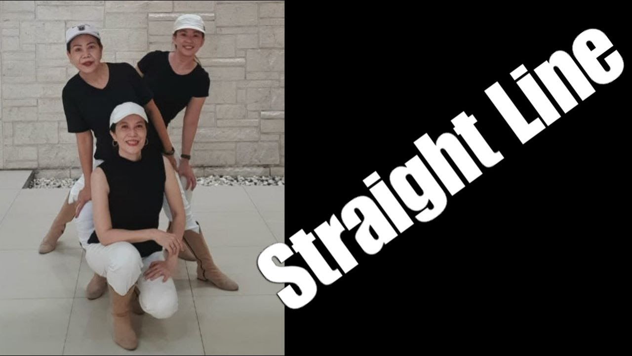 Straight Line Line Dance (demo & count) - YouTube