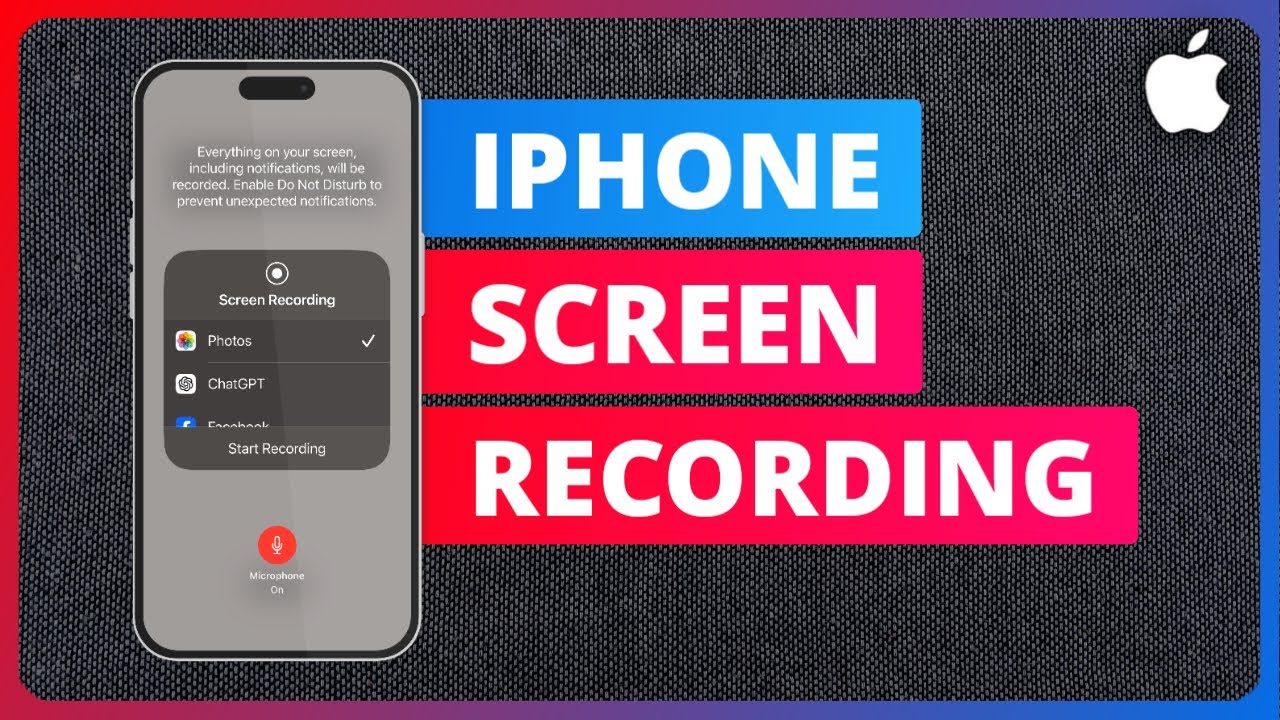 How To Record Your iPhone Screen - YouTube