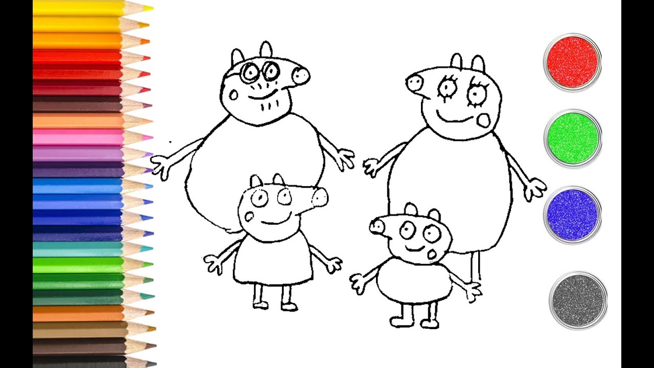 How to draw a Peppa Pig| Drawing and Coloring | Drawings for Kids - YouTube