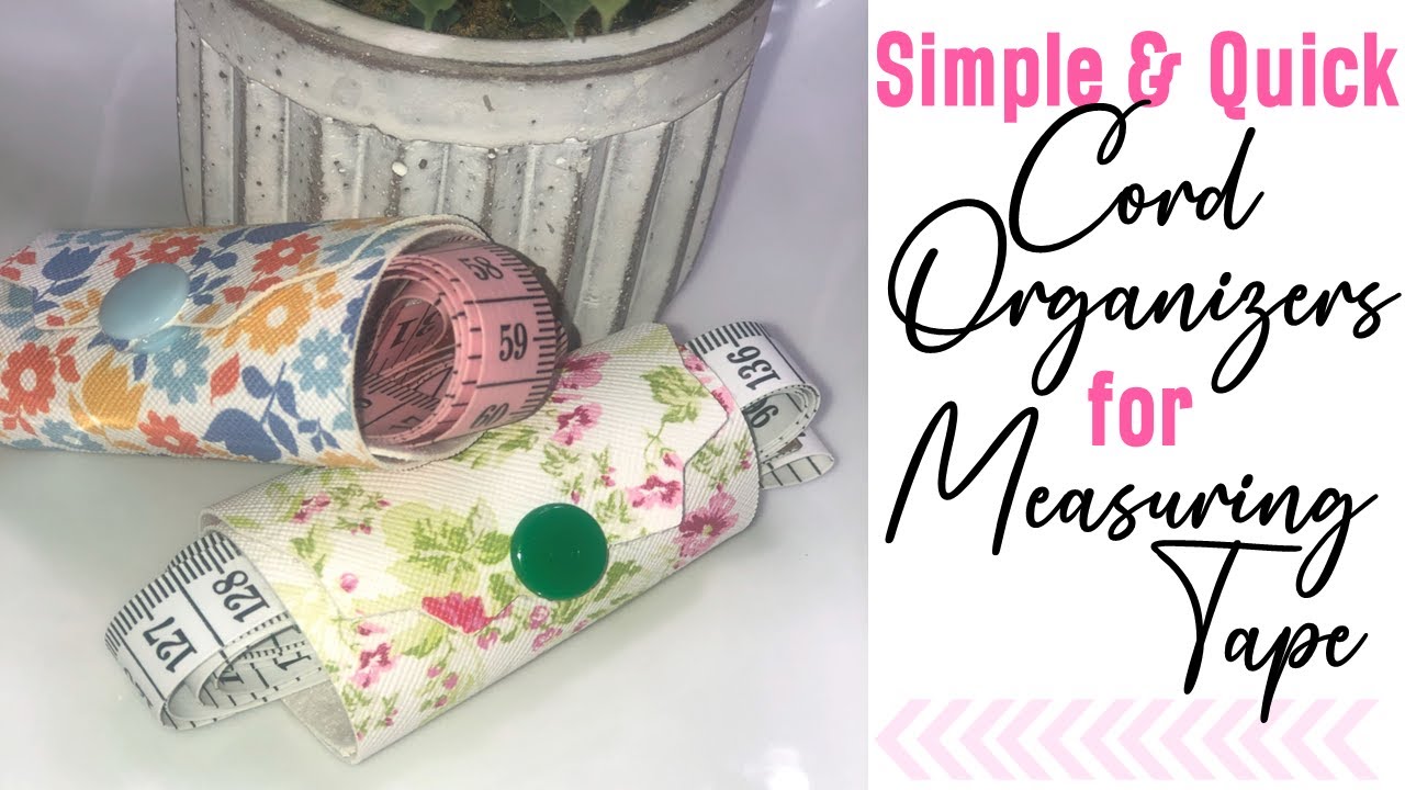 🌸DIY MEASURING TAPE HOLDER WITH SNAP CLOSURE🌸FAUX LEATHER CORD ...
