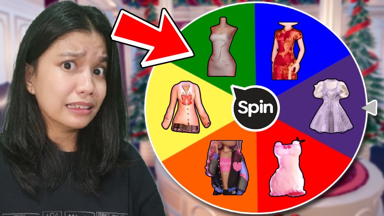SPINNING WHEEL CHOOSES MY OUTFIT | Dress To Impress (Roblox) - YouTube