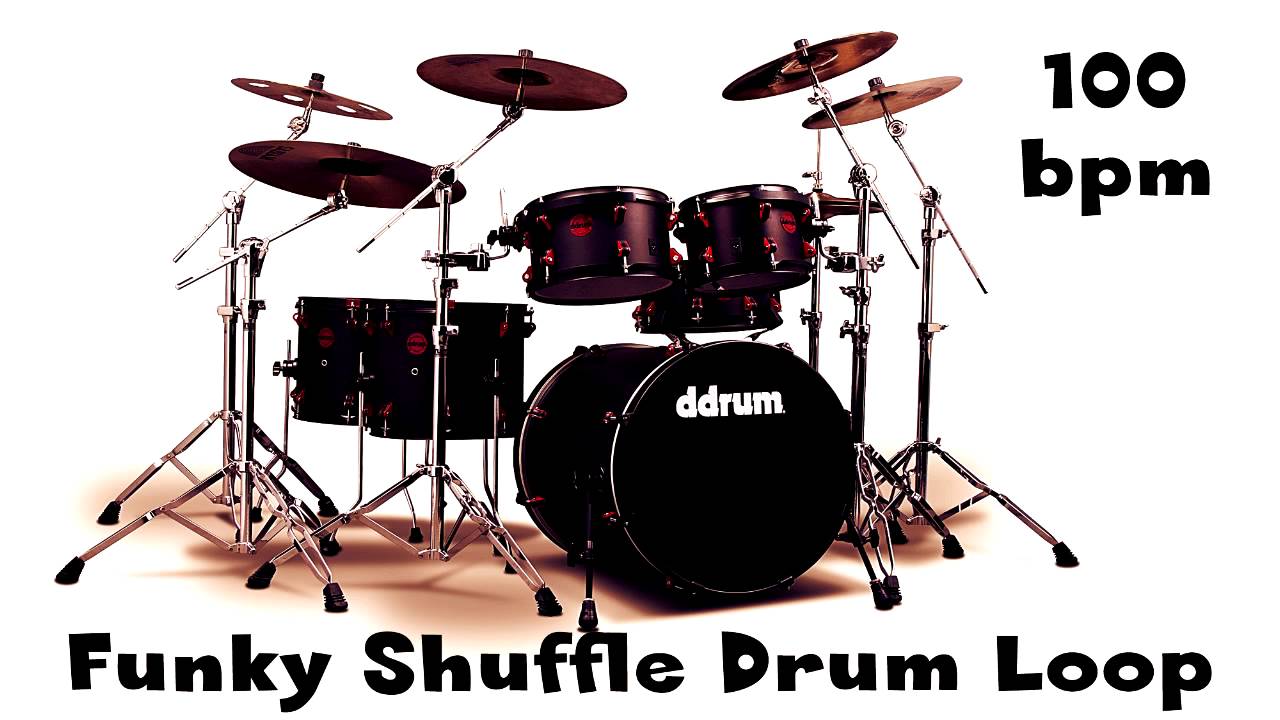 Funk Shuffle Drum Loop 100 bpm - YouTube