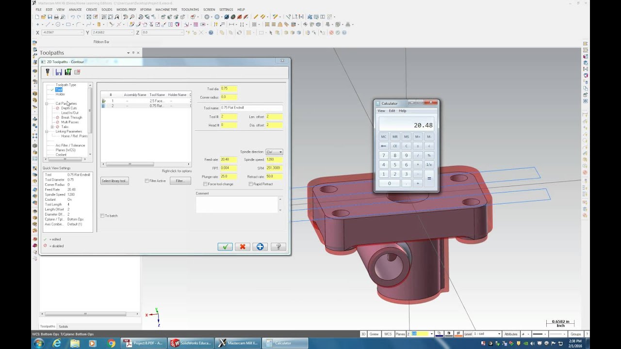 Advanced MasterCAM - Project 8 - YouTube