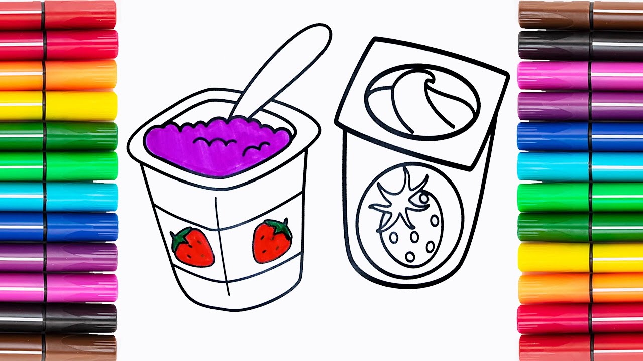 Let's color the picture together and learn colors Video for kids - YouTube