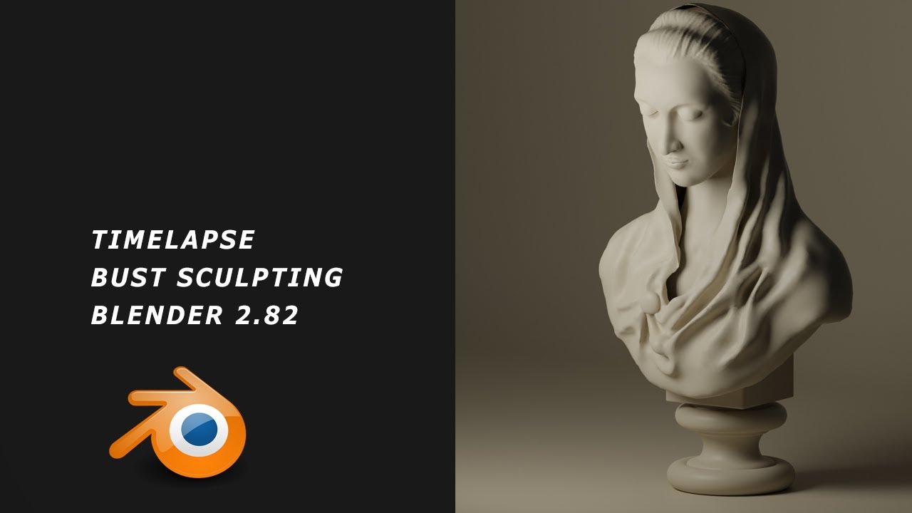 Blender Digital sculpting Bust - YouTube