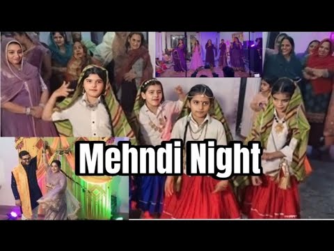 Mehndi night || puri raat kiya sab nai dance ||#trending #viralwedding ...