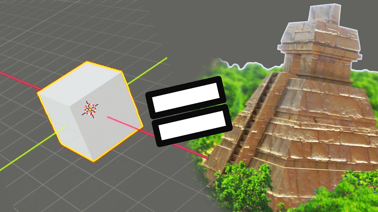 BLENDER - MAYA TEMPLE - SPEED MODELLING TUTORIAL - YouTube