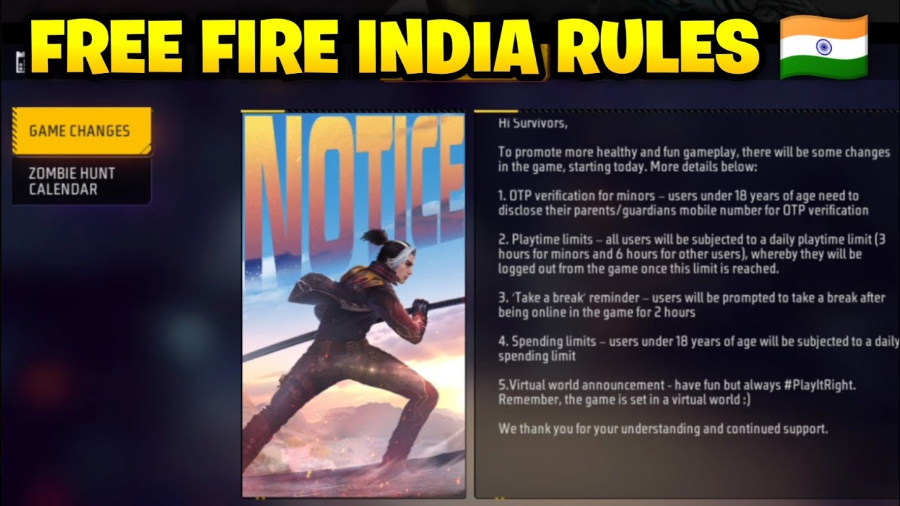 Free Fire India Rules🇮🇳 | sawgaming - YouTube