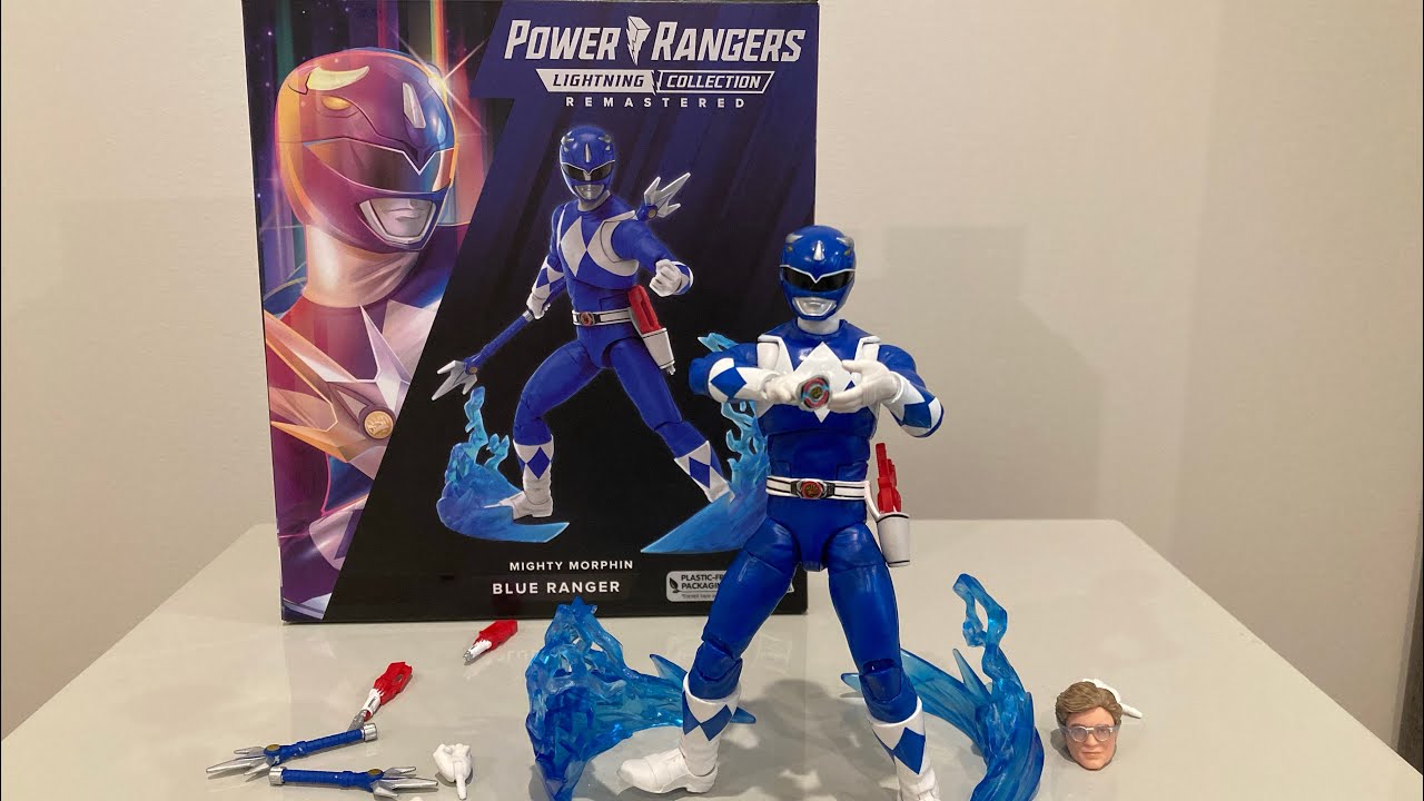 Power Rangers Lightning Collection Remastered Mighty Morphin Blue ...