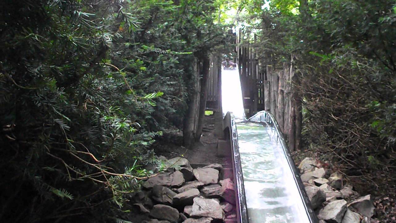 Dani & Sydney Mammoth Park Giant Slide - YouTube