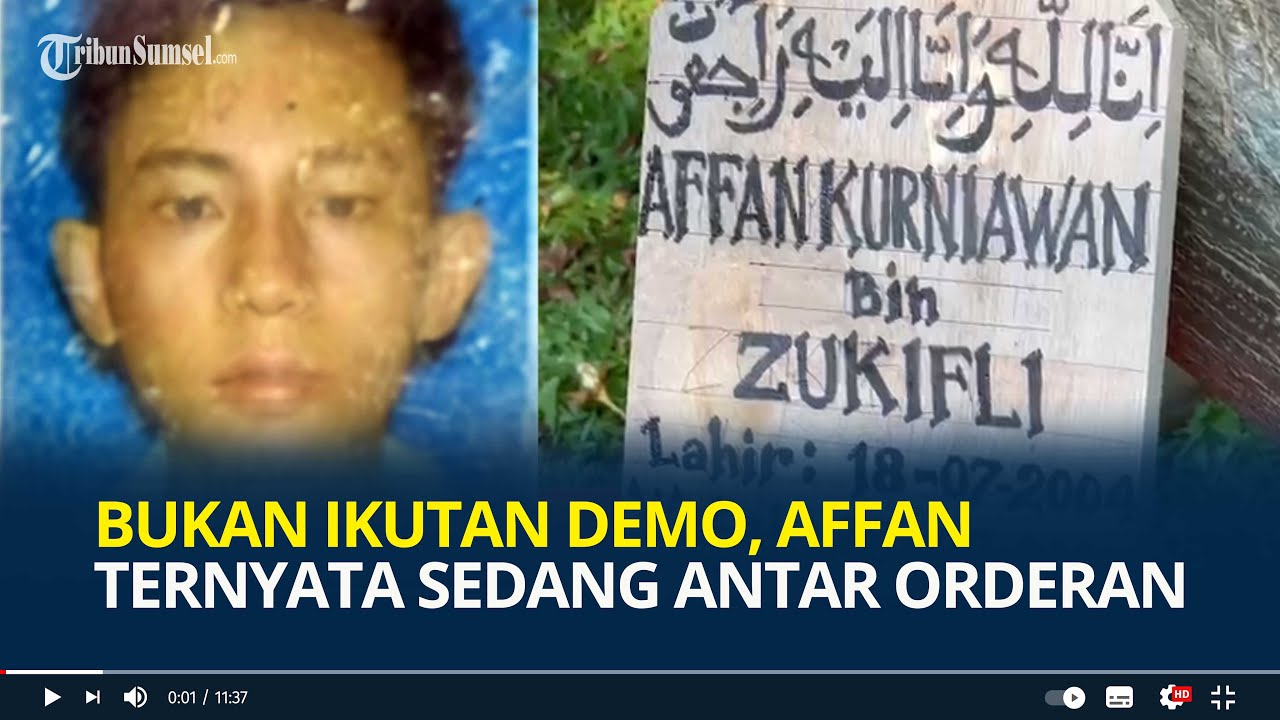 Bukan Ikutan Demo, Affan Kurniawan Ojol Tewas Dilindas Brimob Ternyata ...