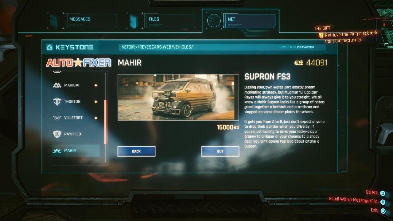 Cyberpunk 2077 update 2.1 autofixer buy mahir supron FS3 - YouTube