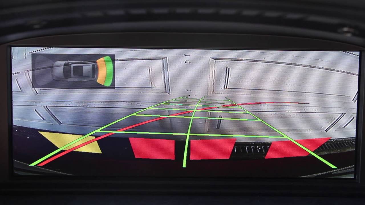 Rear view camera in BMW 5-series (e61) with CIC iDrive - YouTube