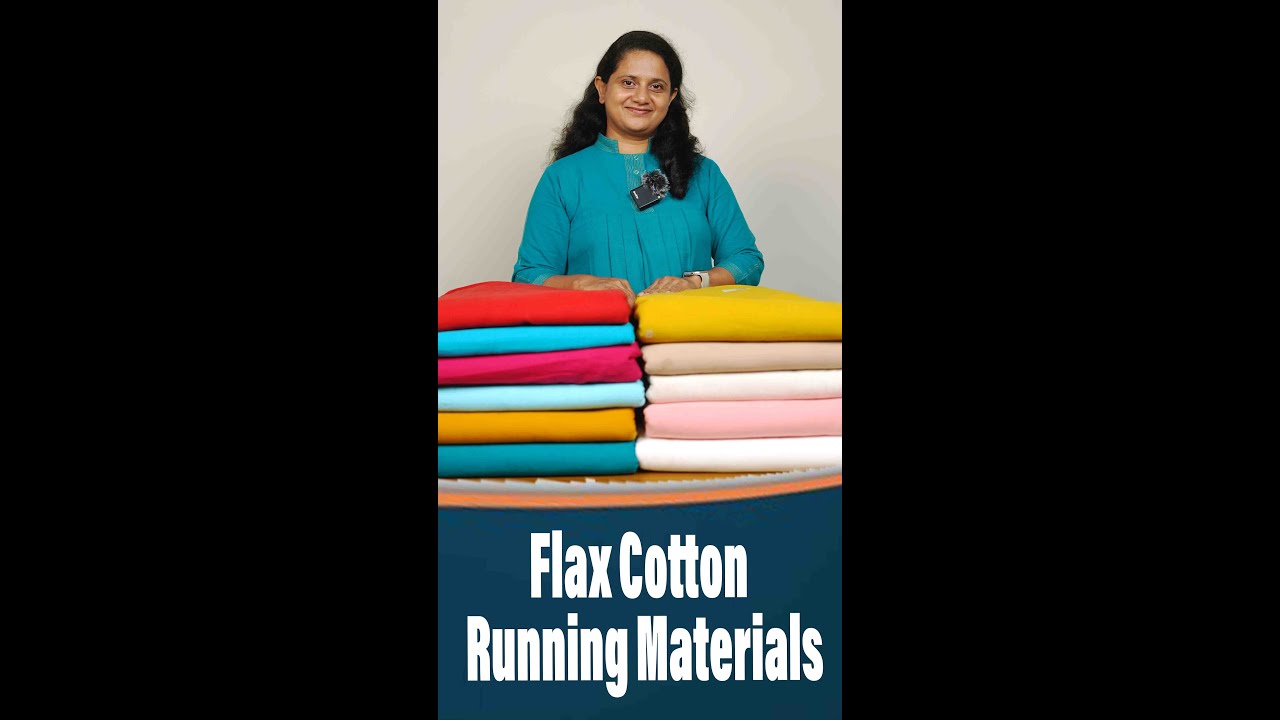 Flax Cotton Running Materials | poothurans | #runningfabrics # ...