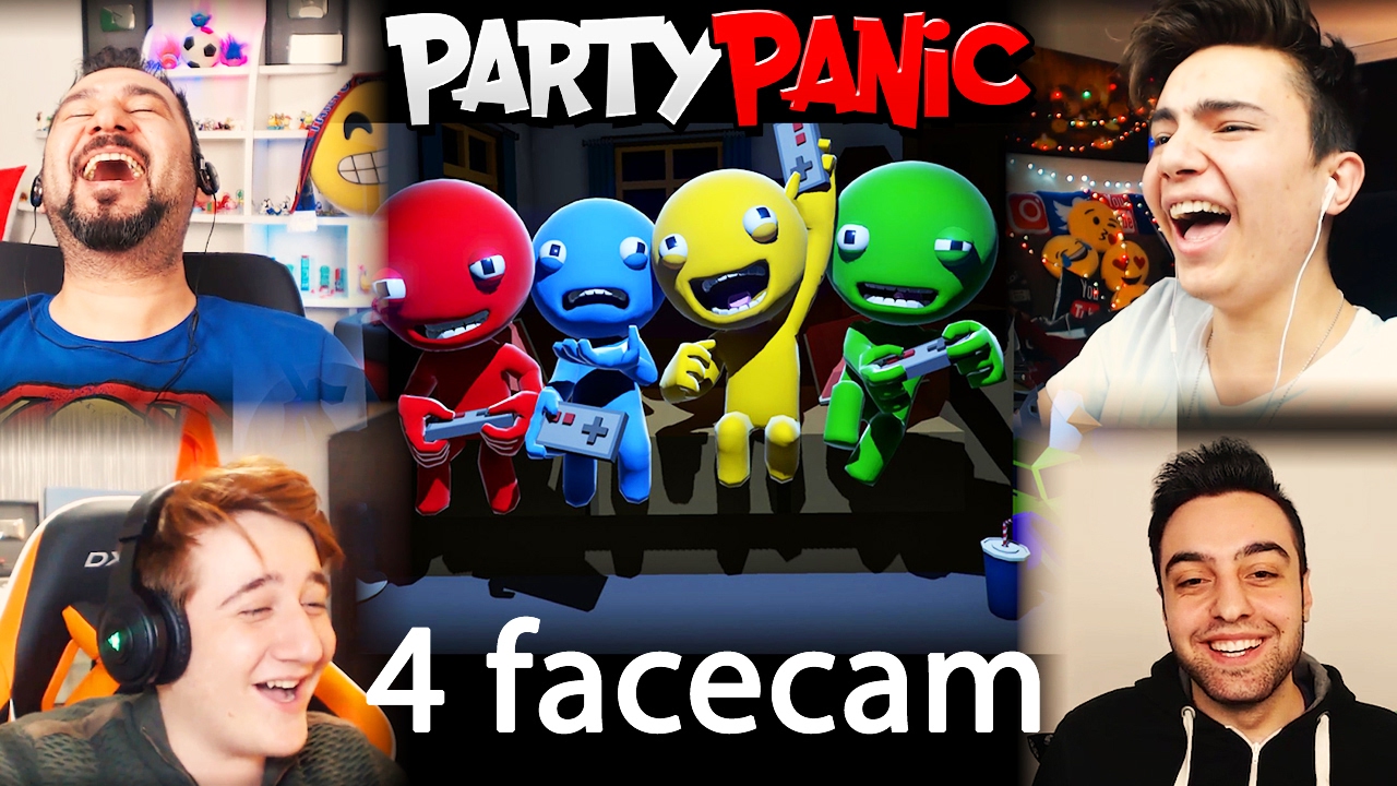 YOUTUBERLER PARTİDE! | 4 FACECAM PARTY PANIC - YouTube