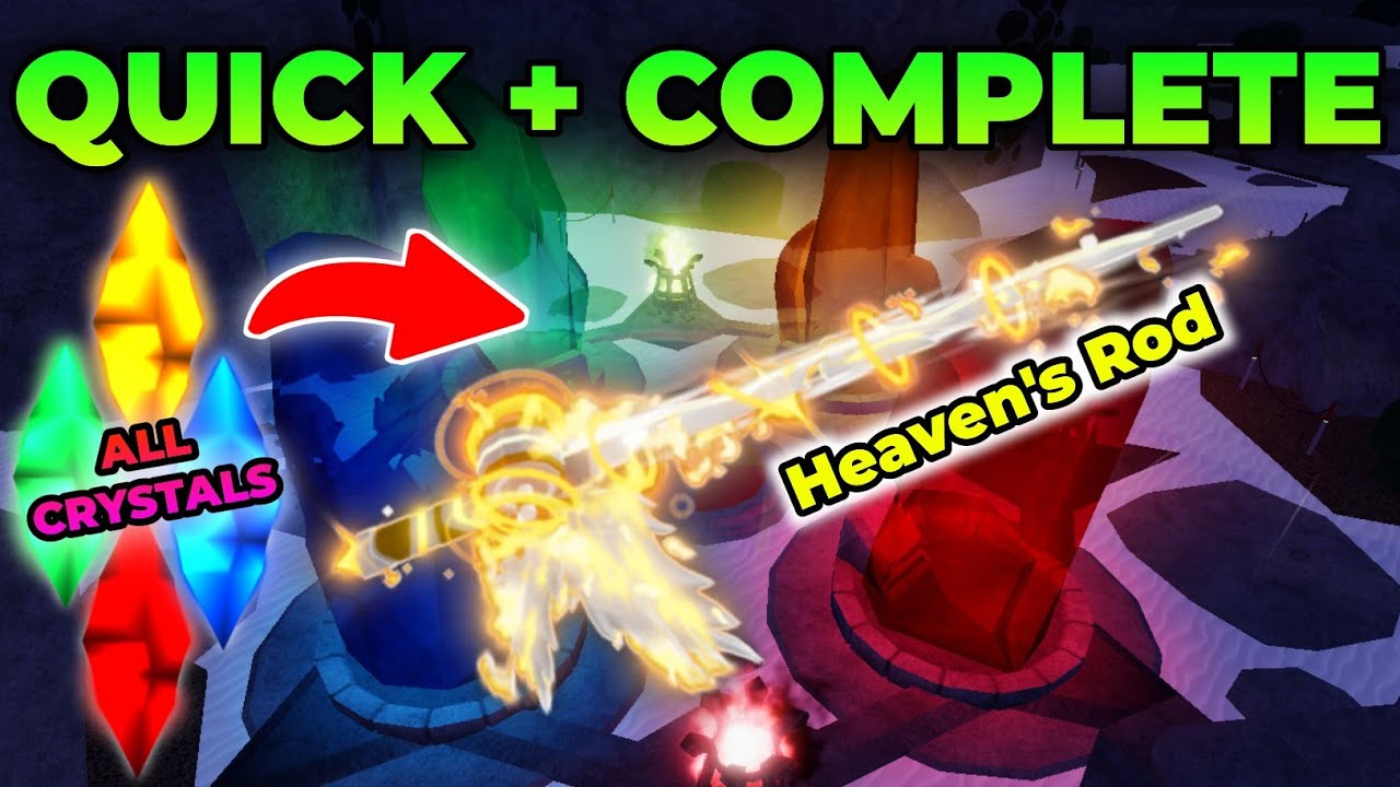 How to Get and Complete HEAVEN'S ROD (ALL CRYSTALS) In FISCH! - YouTube