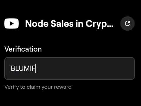 Node Sales in Crypto Blum Video Code Node Sales in Crypto Blum Today Verification Keyword Today ...