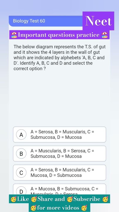 Biology Test-60 | #neet #pgtbio #tgtbiology #biologymcqs #aiims # ...