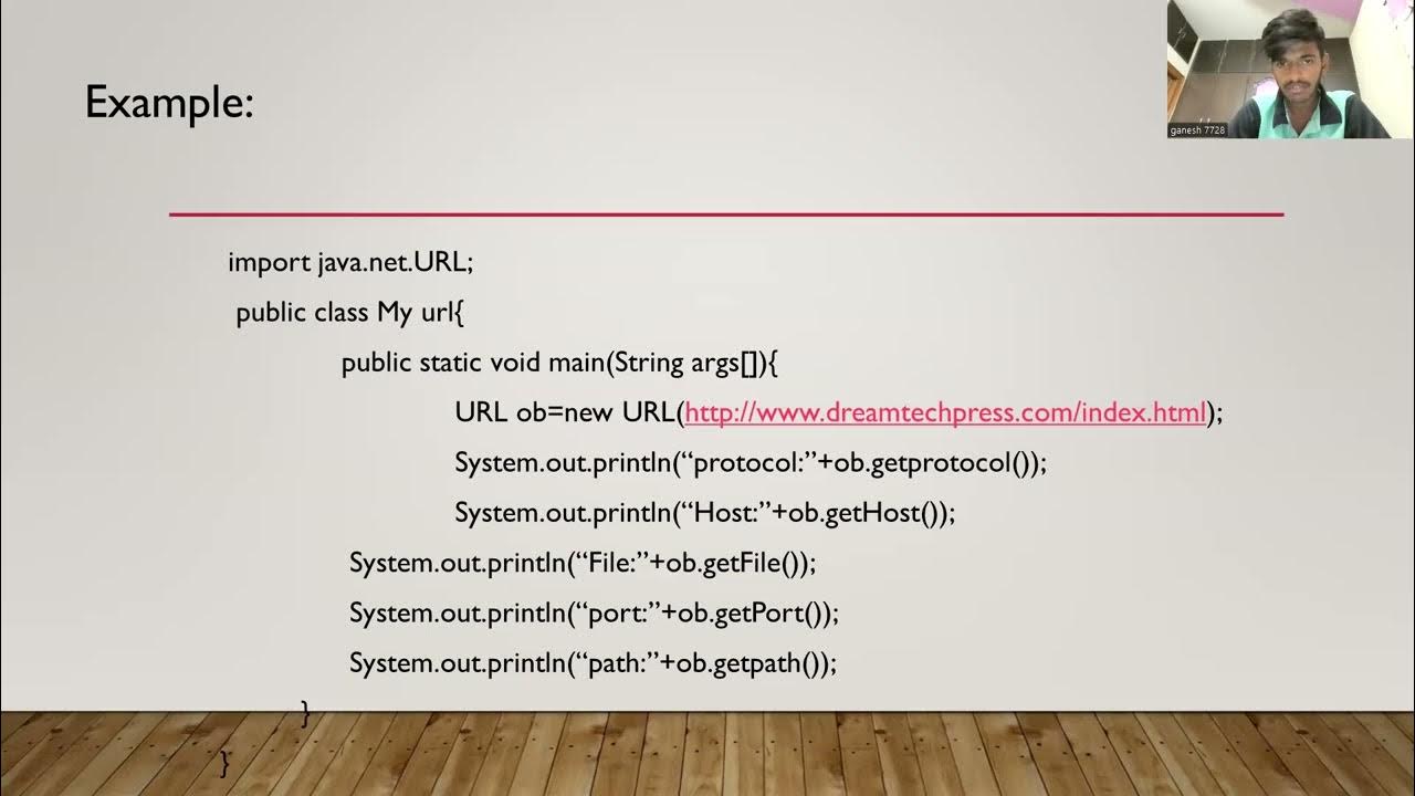 Advanced Java Seminar On URL class - YouTube