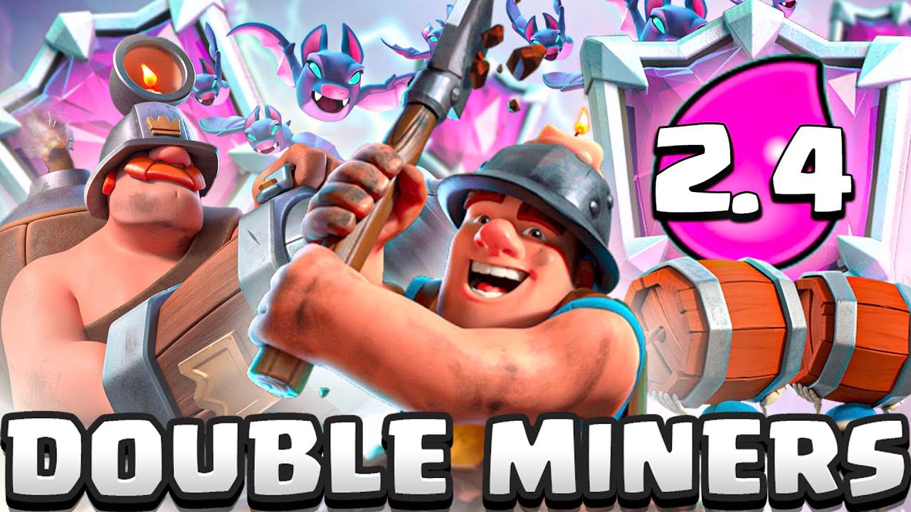 2.4 DOUBLE MINER in top ladder 😇 - YouTube