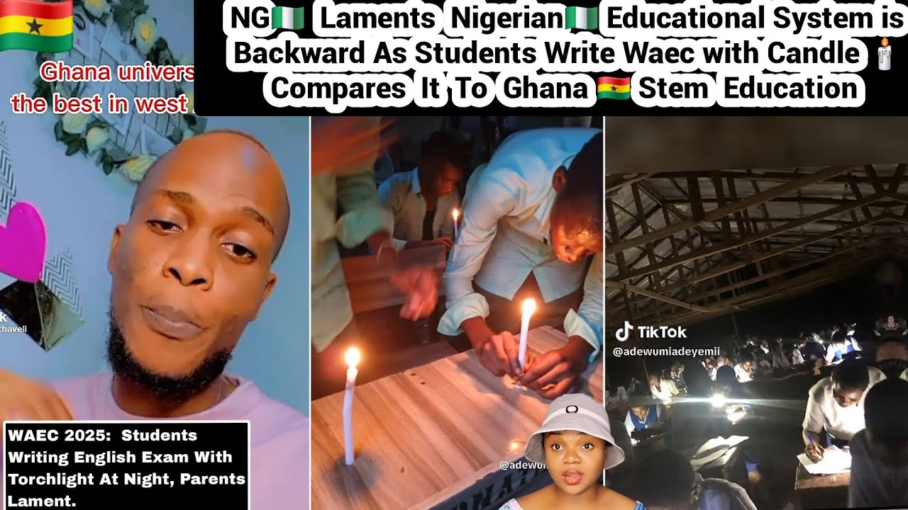 Ghanaians🇬🇭 Shocked To See Nigerian🇳🇬 Students Using Candle To Write Waec #ghana - YouTube