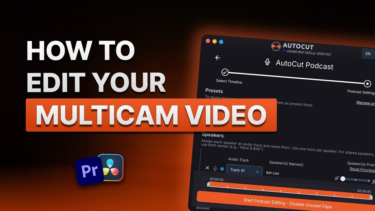 🎙️ How to edit your video podcast efficiently with AutoCut Podcast ...