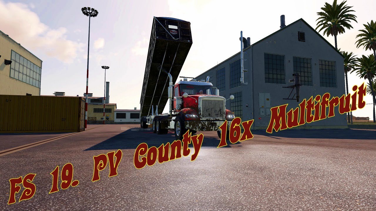Farming Simulator 19. FS 19. PV County 16x Multifruit & Factory Map ...