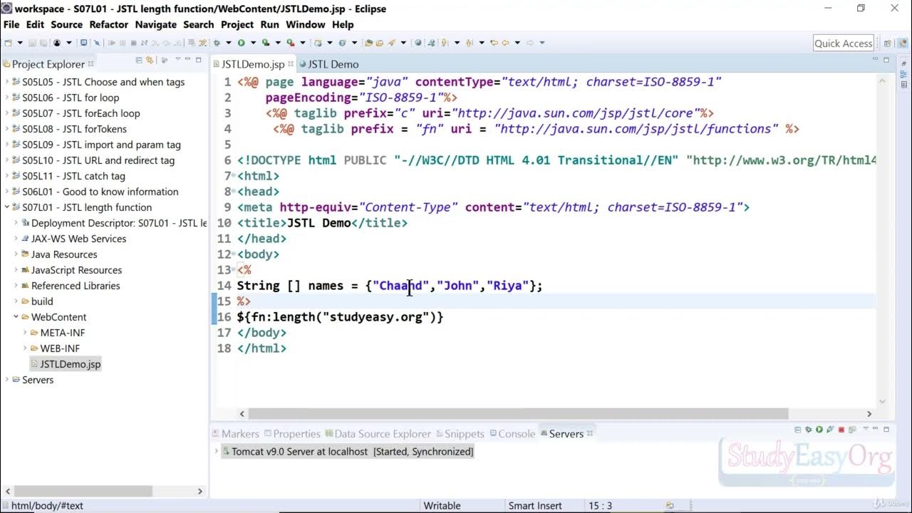 244 JSTL length functions ( Please SUBSCRIBE Our Channel ) - YouTube