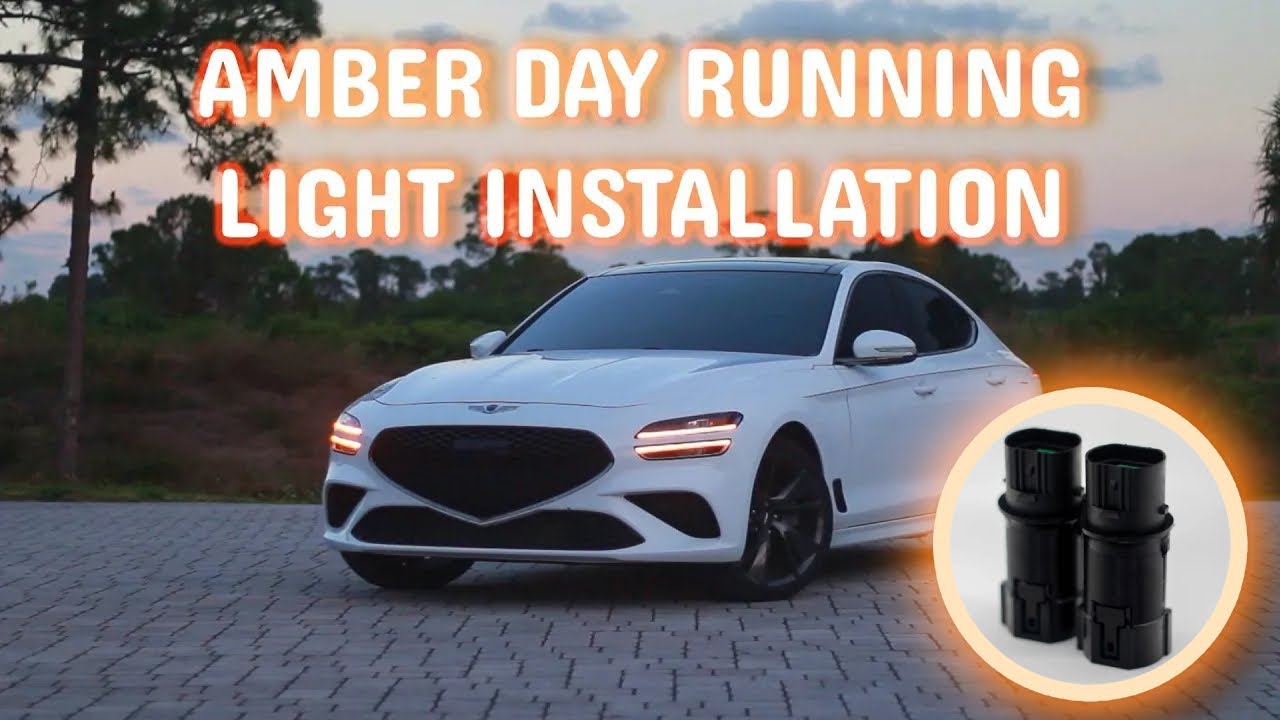 Quick Install Guide | PLUGNPLAYCUSTOMS G70 Amber DRLs - YouTube