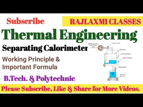 Separating Calorimeter // Thermal Engineering // Working Process & Important Formula - YouTube
