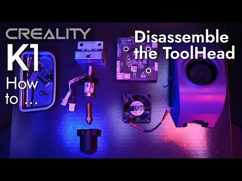 K1 Toolhead disassembly ... How To Creality K1