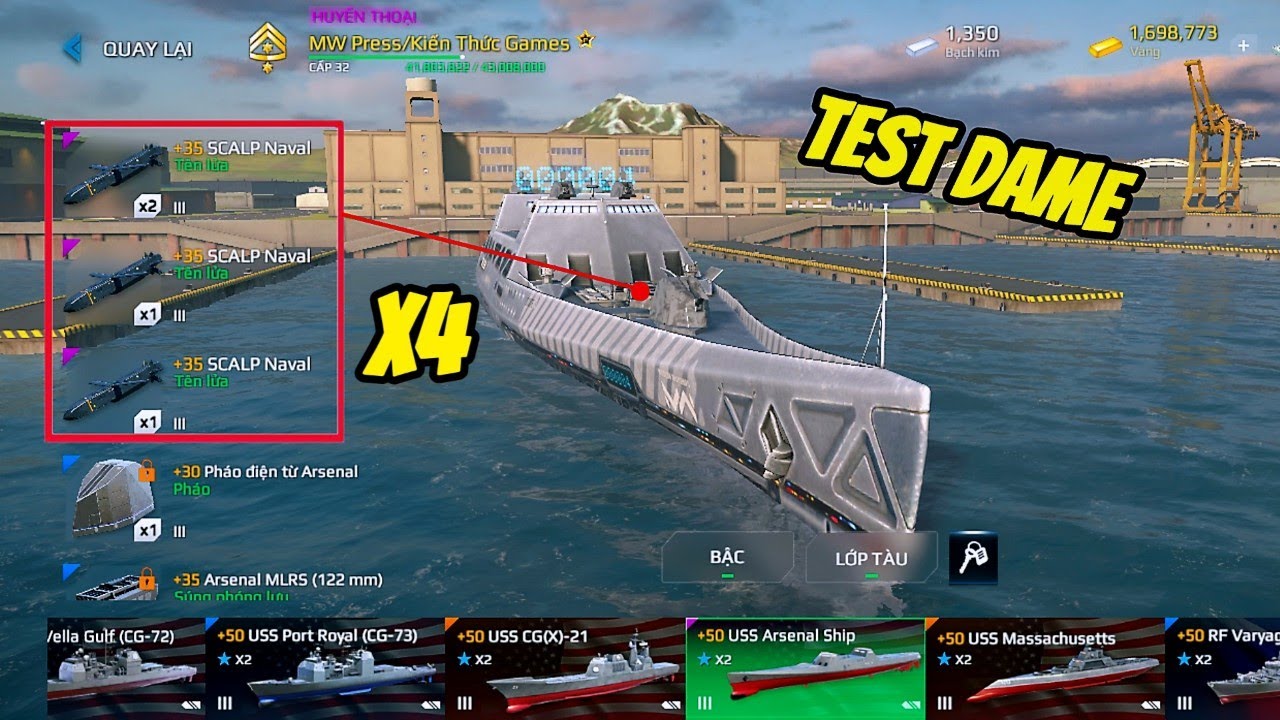 USS Arsenal Ship - 150.000 Artcoin - Test Dame - Modern Warships - YouTube