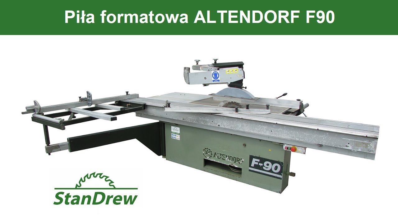 Piła formatowa ALTENDORF F90 - StanDrew maszyny stolarskie [Sliding ...