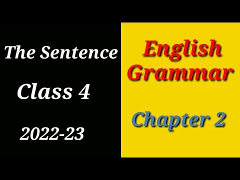 The Sentence Class 4 | Class 4 English Grammar | English Grammar For ...