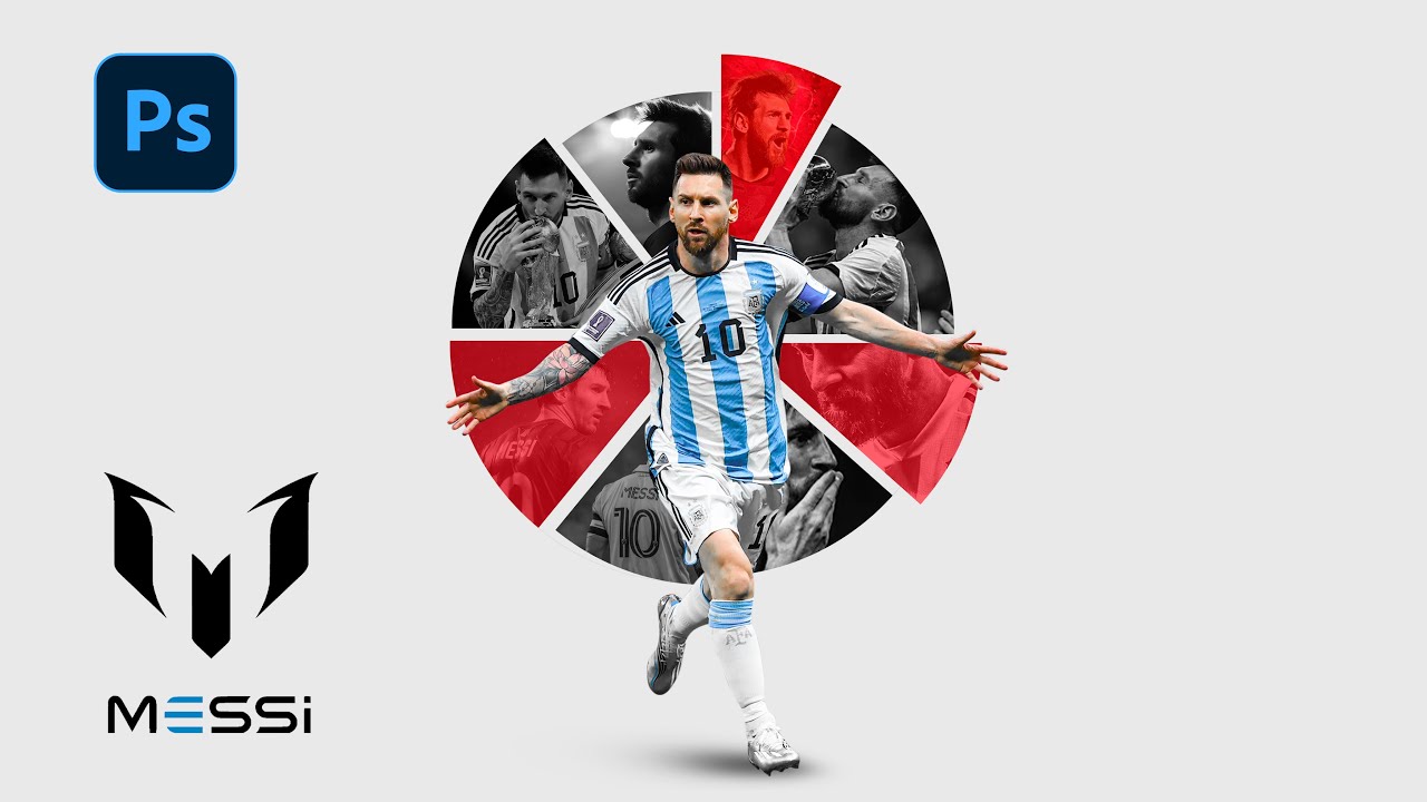 Create Stunning Messi Poster in Photoshop: Easy Photoshop Tutorial ...