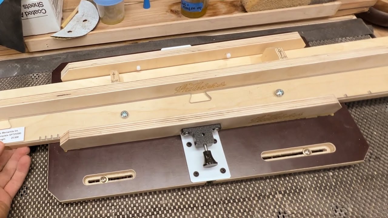 Slotting Guitar Fingerboards with the LMII Table Saw jig - YouTube