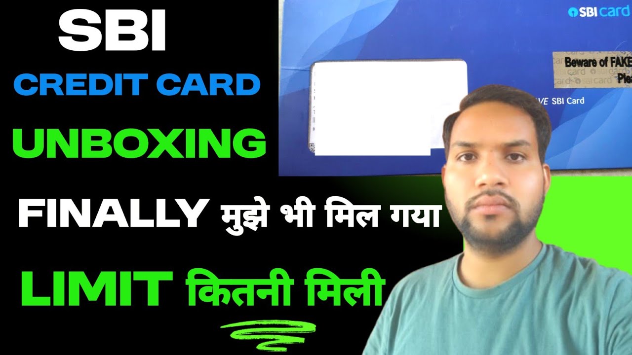 Sbi Simply Save Rupay Credit Card Unboxing | Limit कितनी मिली | Sbi ...