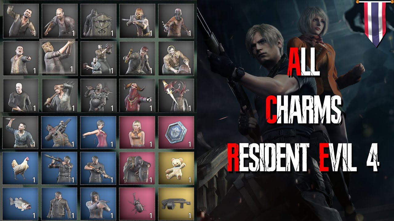 All Charms Resident Evil 4 Remake (แปลไทย) - YouTube